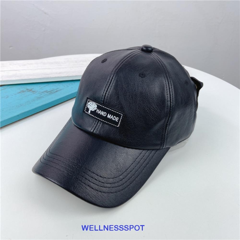 หมวกแว่นกันแดด WELLNESSSPOT, หมวกแว่นตานักบินบุคลิกภาพหนัง PU, สตรีทแวร์เรียบง่ายหล่อสไตล์เกาหลี ...