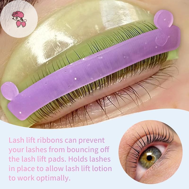 Grl 1 คู่ขนตายกซิลิโคนเทปReusable Eyelash Perm String Roller Lash Lift ...