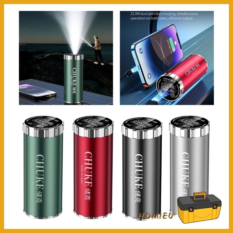Homie0 46950 Power Banks ชุดพร้อมไฟฉายแบบพกพา Charger Case 46950 Power ...