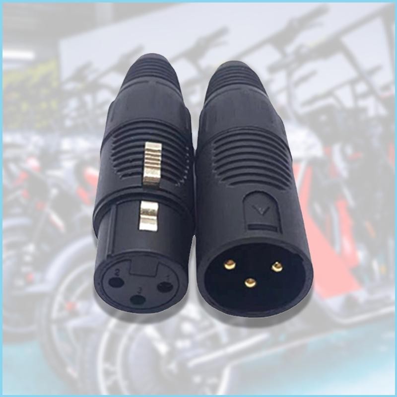 Ezr XLR 3 ขาชายหญิงไมโครโฟนขั้วต่อติดตั้งง่ายปลั๊ก XLR | Shopee Thailand