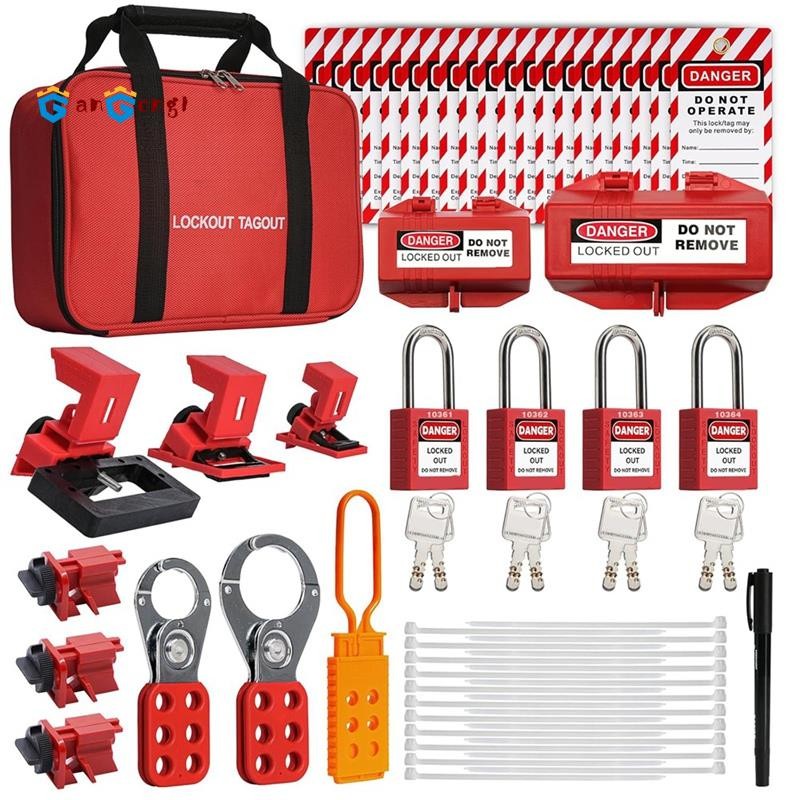 [gangong1]Lockout Tagout Kit, Electric Lockout Tagout Kit, 4 Keyed ...