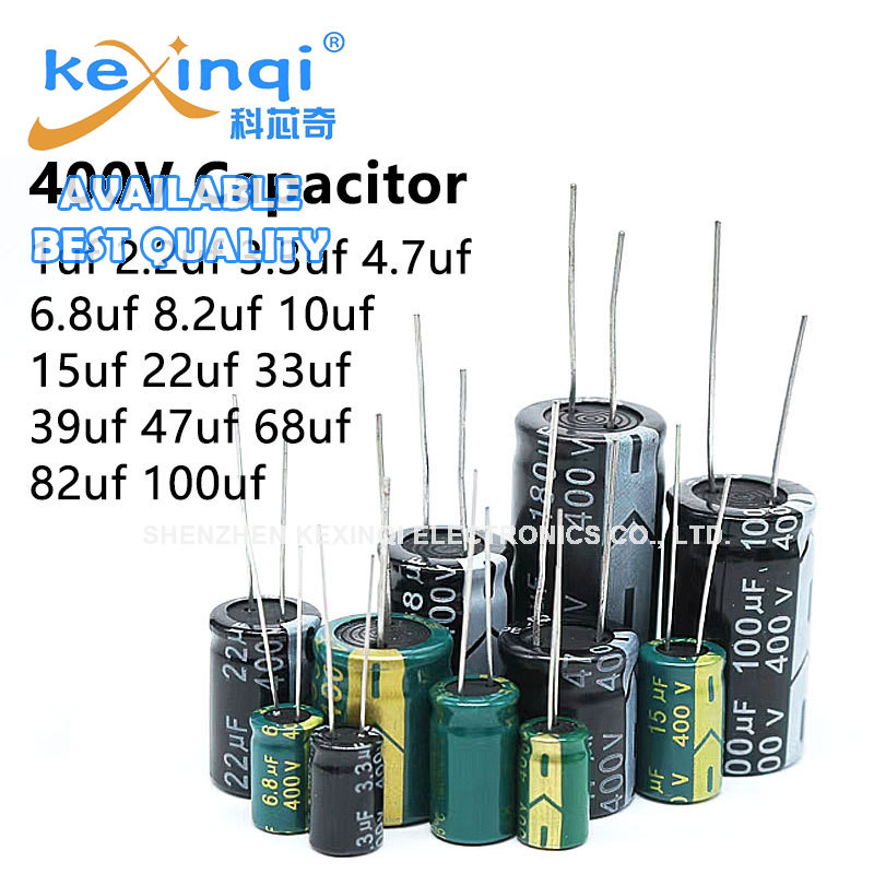 400v Electrolytic Capacitor 1uf 2.2uf 3.3uf 4.7uf 6.8uf 8.2uf 10uf 15uf 22uf 33uf 39uf 47uf 68uf ...