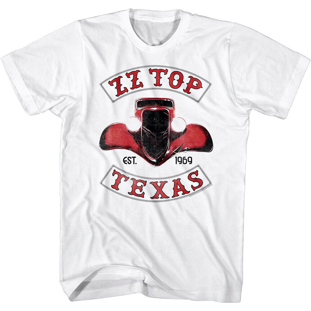 Zz Top Eliminator Est Texas 1969 เสื้อยืดผู้ชายรถ Blues กีตาร์สไตล์ ...
