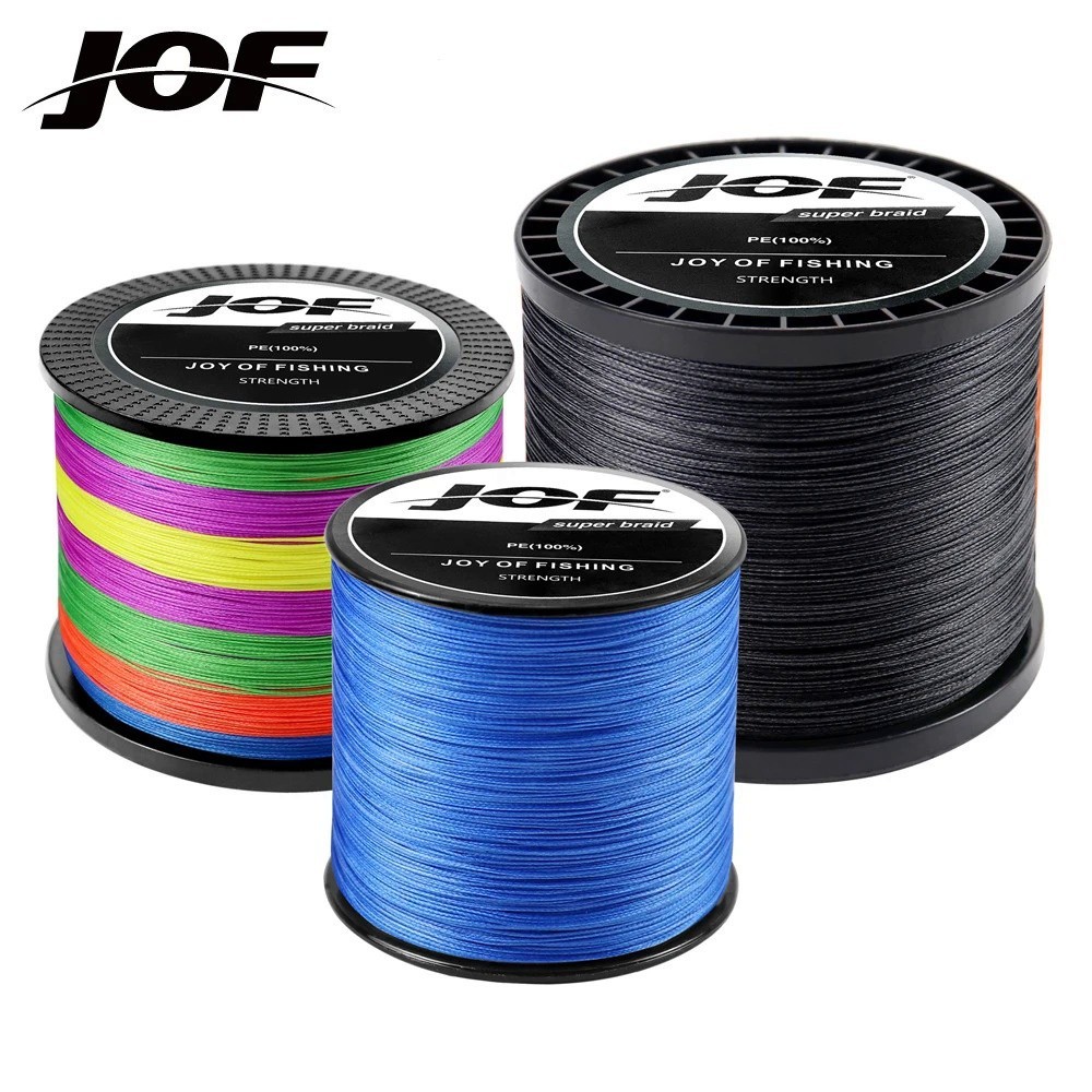 Jof 4 Strands J สายตกปลา Braid 300 M 500 M 1000 M ญี่ปุ่น PE สายถัก 10 ...