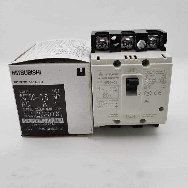 ยี่ห้อใหม่ของแท้ Mitsubishi Plastic Shell Circuit Breaker Air Switch NF30-CS 2P 3P 5A 10A 15A ...