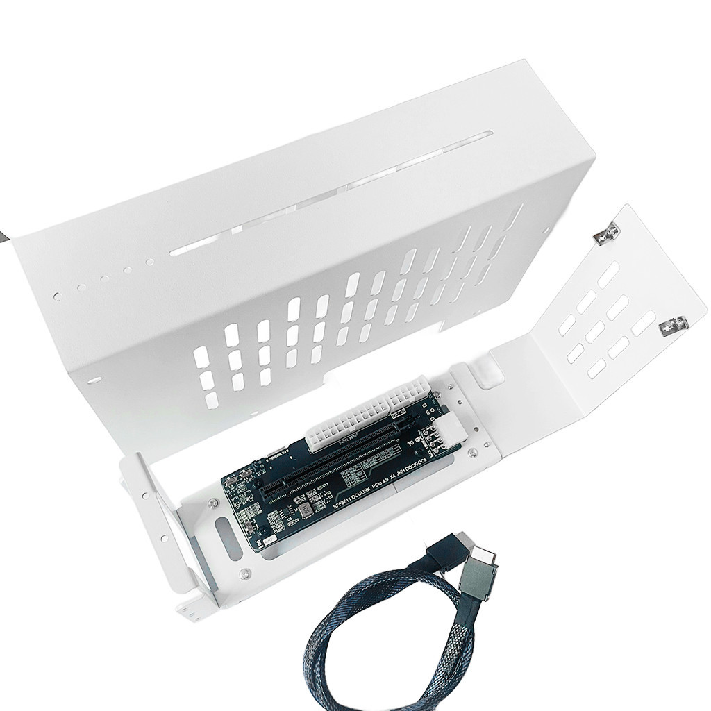 แล็ปท็อป eGPU กรณี SFF 8611 Oculink M.2 ภายนอกกราฟิกการ์ด GPU ผู้ถือ ...