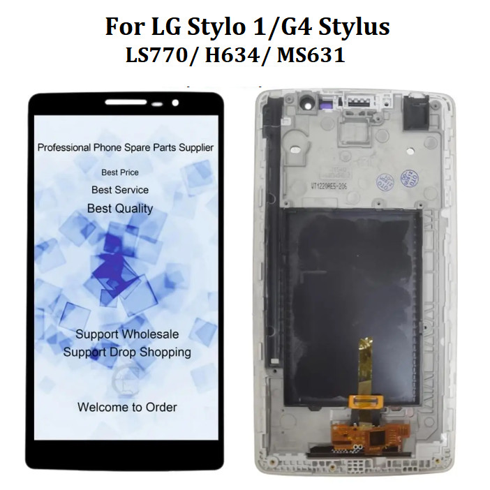 กรอบสําหรับ LG G4 Stylus/Stylo 1/LS770/ H634/ MS631 จอแสดงผล LCD หน้าจอ ...