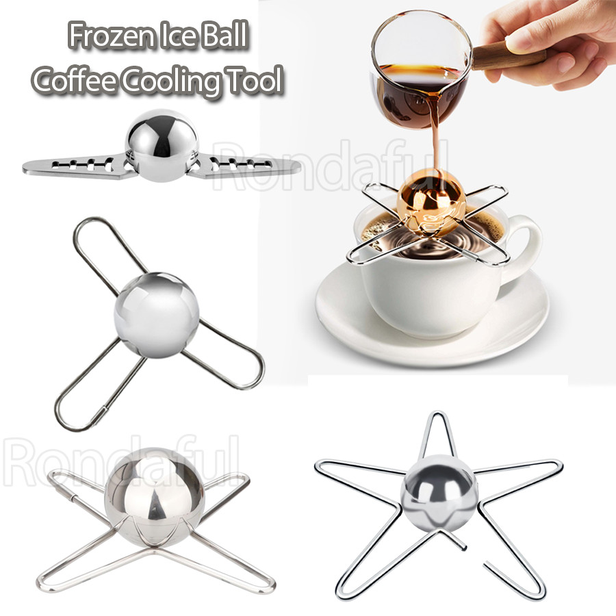 กาแฟcooling BallสแตนเลสReusable Ice Balls Espressoอุปกรณ ์ เสริมCooling ...