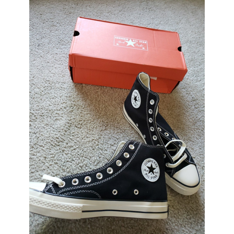 Mens Converse Chuck Taylor All Star 70 Black / Egret High Top 162050C ใ ...