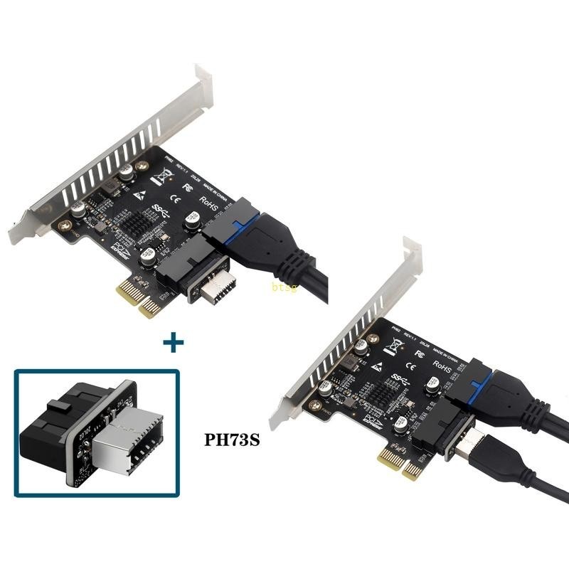 Bt PCI E USB อะแดปเตอร์การ์ด PCI-E 1X ถึง USB 3 0 การ์ดขยายสําหรับ w 19 ...