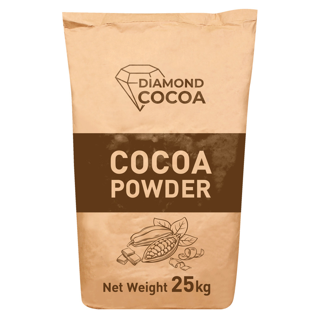 ผงโกโก้ Diamond Cocoa Powder สีเข้ม ไขมันโกโก้ 10-12 % 25 KG. (05-8542 ...