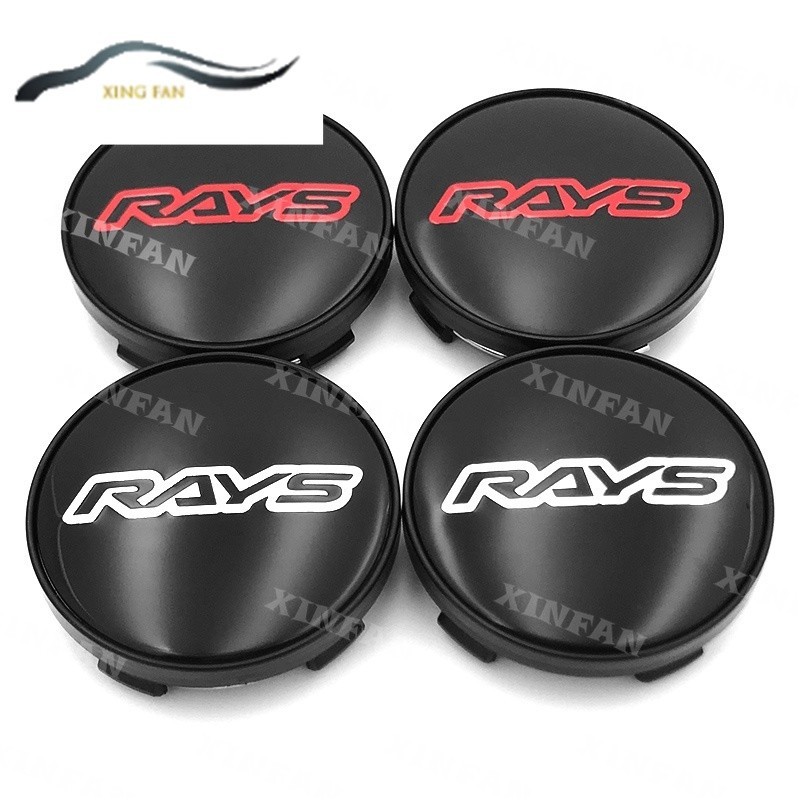 Xf 4 ชิ้น 60 มิลลิเมตรฝาครอบล้อ Volk Racing Rays TE37 CE28 RE30 รถ ...