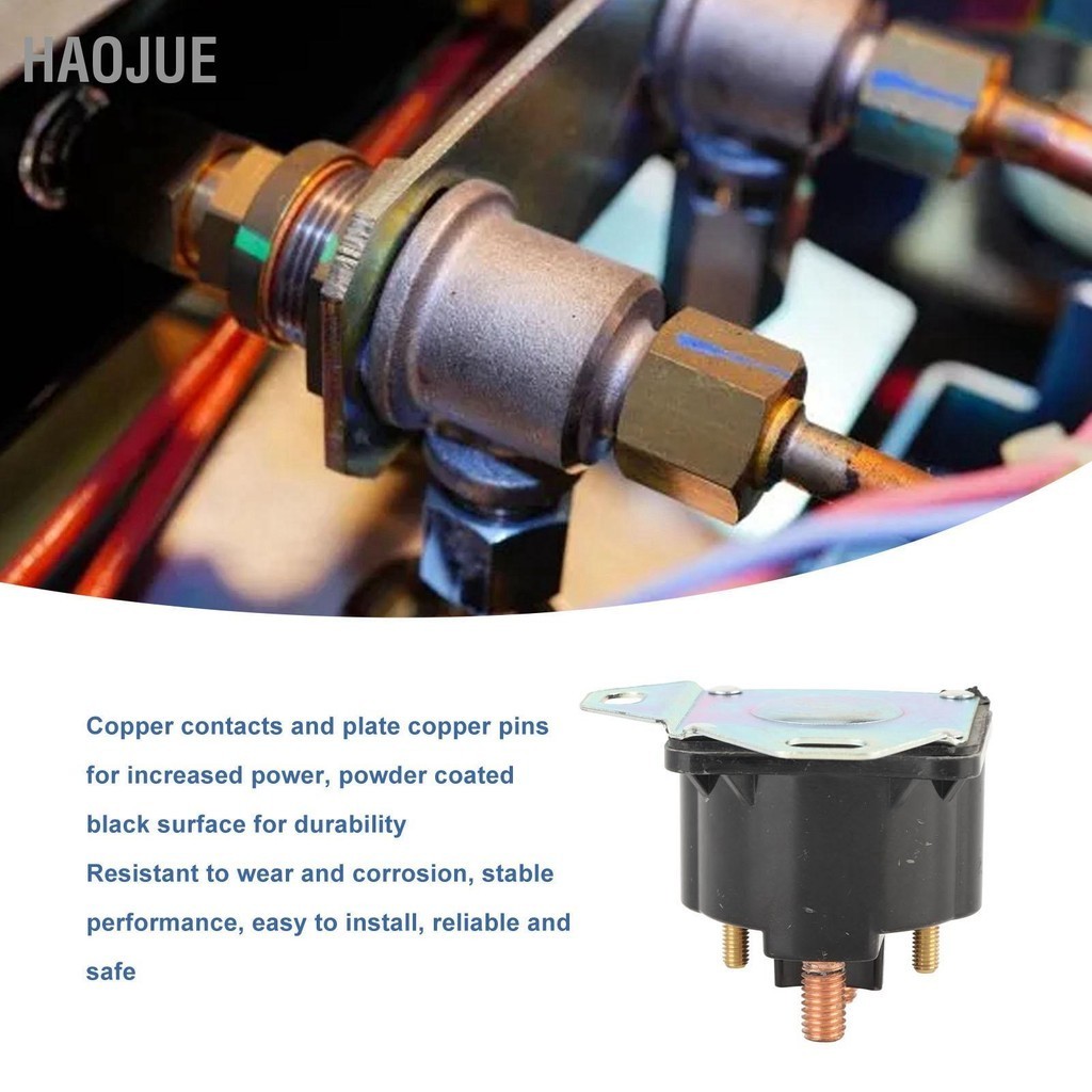 HaoJue 4 เทอร์มินัลสตาร์ทโซลินอยด์วาล์วรีเลย์กันน้ำโซลินอยด์วาล์วรีเลย์ ...