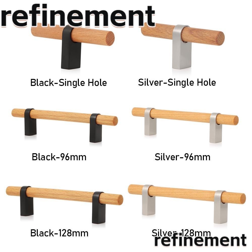 Refinement ไม้ประตู Handle โมเดิร์นสังกะสีอัลลอยด์ห้องครัวตู้เสื้อผ้า ...