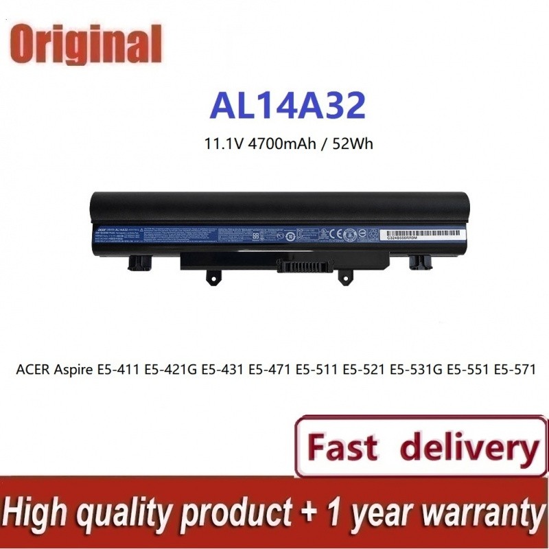 AL14A32 Acer แบตเตอรี่โน๊ตบุ๊ค Battery รุ่น AL14A32 ASPIRE E14 E5 ...