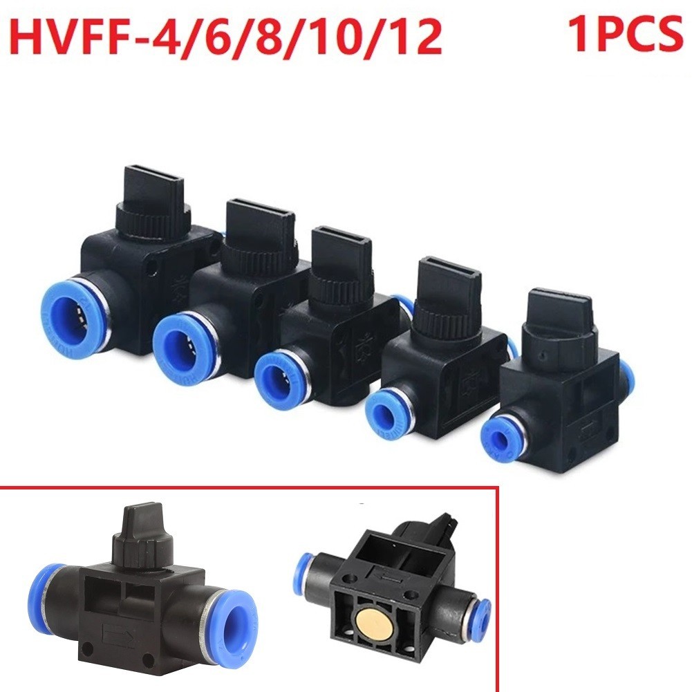 1pc HVFF-4/6/8/10/12mmPneumatic Air 2 Way Quick Fitting Push Connector Tube ท่อ | Shopee Thailand