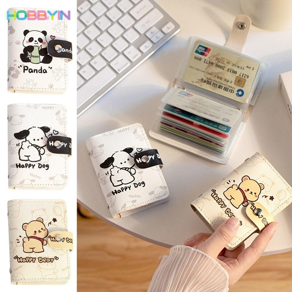 HOBBYIN การ์ด , Pochacco/Panda/Bear 20 ช่องใส่การ์ดกระเป๋า, การ์ตูนหนัง ...