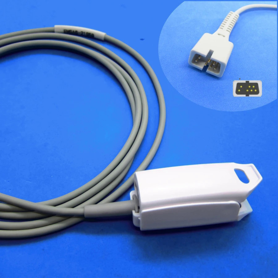 ② สายสั้น AWT ผู้ใหญ่คลิปหนีบนิ้วเซ็นเซอร์ SpO2สำหรับ M9500 biolight ...