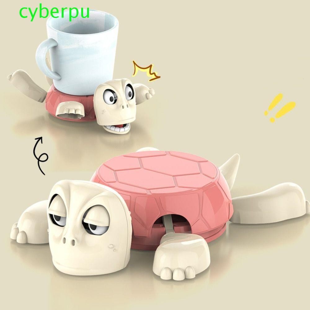 Cyberpulse Panicked Turtle Coaster, ABS Press Turtle Cup Pad Quirky ของเล่นเด็ก,บนโต๊ะอาหารตก ...