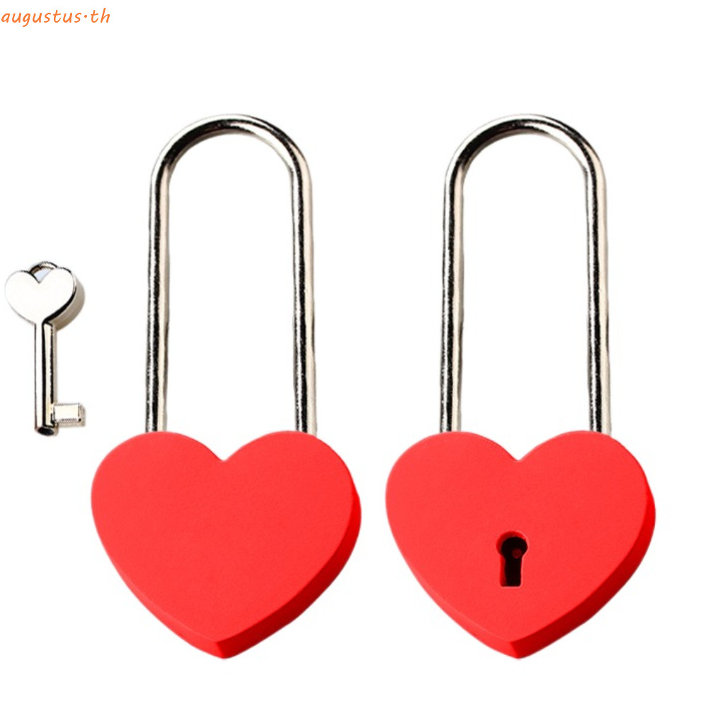 Augustus Love Keylock, โรแมนติกที่มีสีสันล็อคหัวใจเดี่ยว,คู่แบบพกพาสี ...