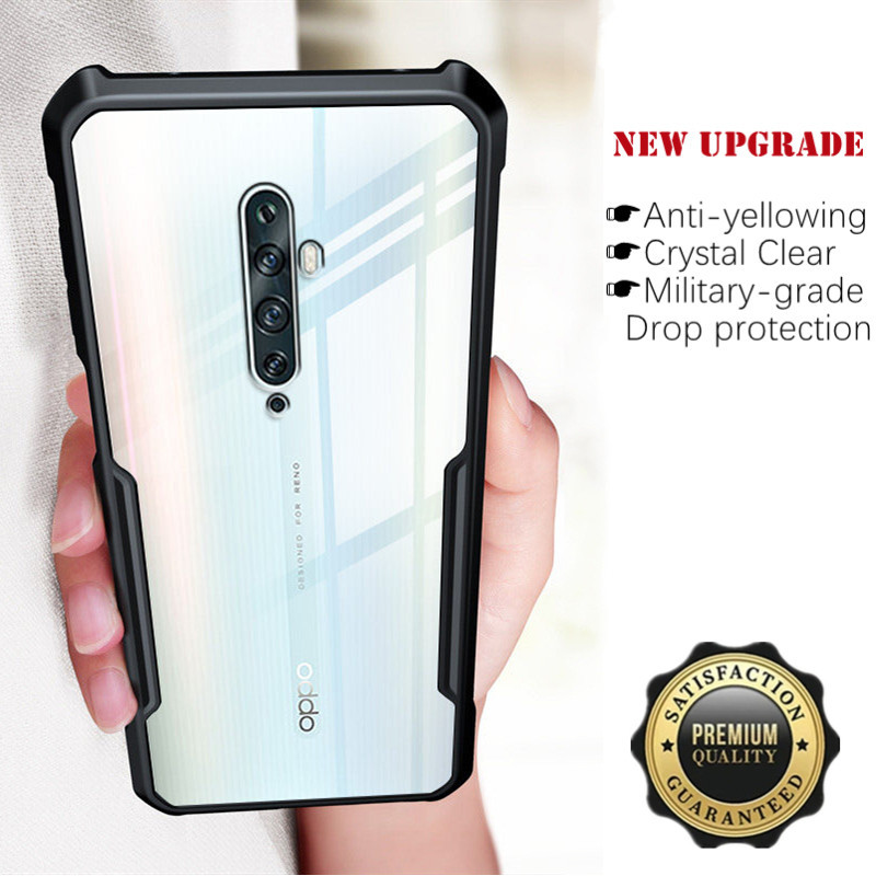 สําหรับ OPPO Reno2 CPH1907 บาง อะคริลิคใส เคสด้านหลัง พร้อมมุมเสริม ...