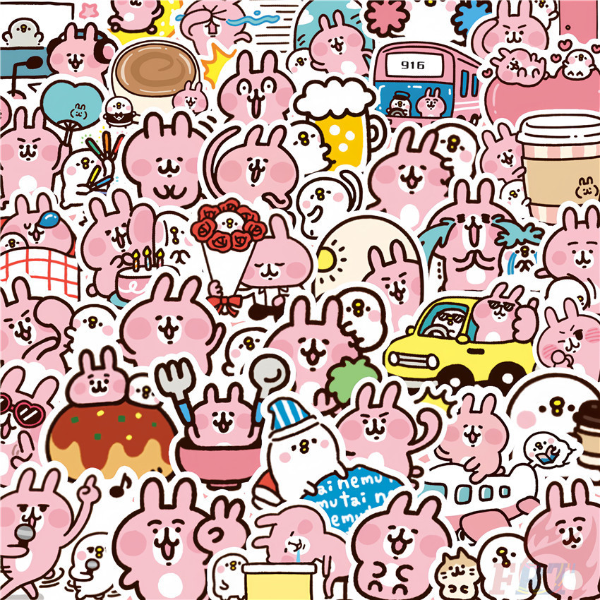 100Pcs/Set Kanahei . Usagi Stickers Fashion DIY Decals Doodle Stickers ...