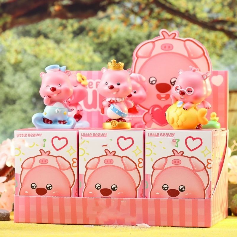 ใหม ่ Loopy Ruby Series Blind Box สีชมพู Little Beaver Girl Heart ...