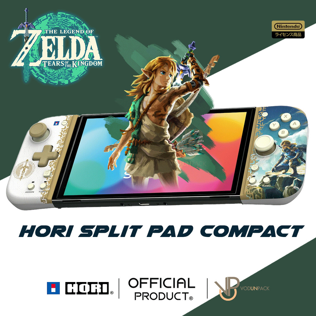 [HORI] Split pad compact / Pro for Nintendo Switch โฮริจอย Zelda Tears Of The Kingdom จอยโปร จอ ...