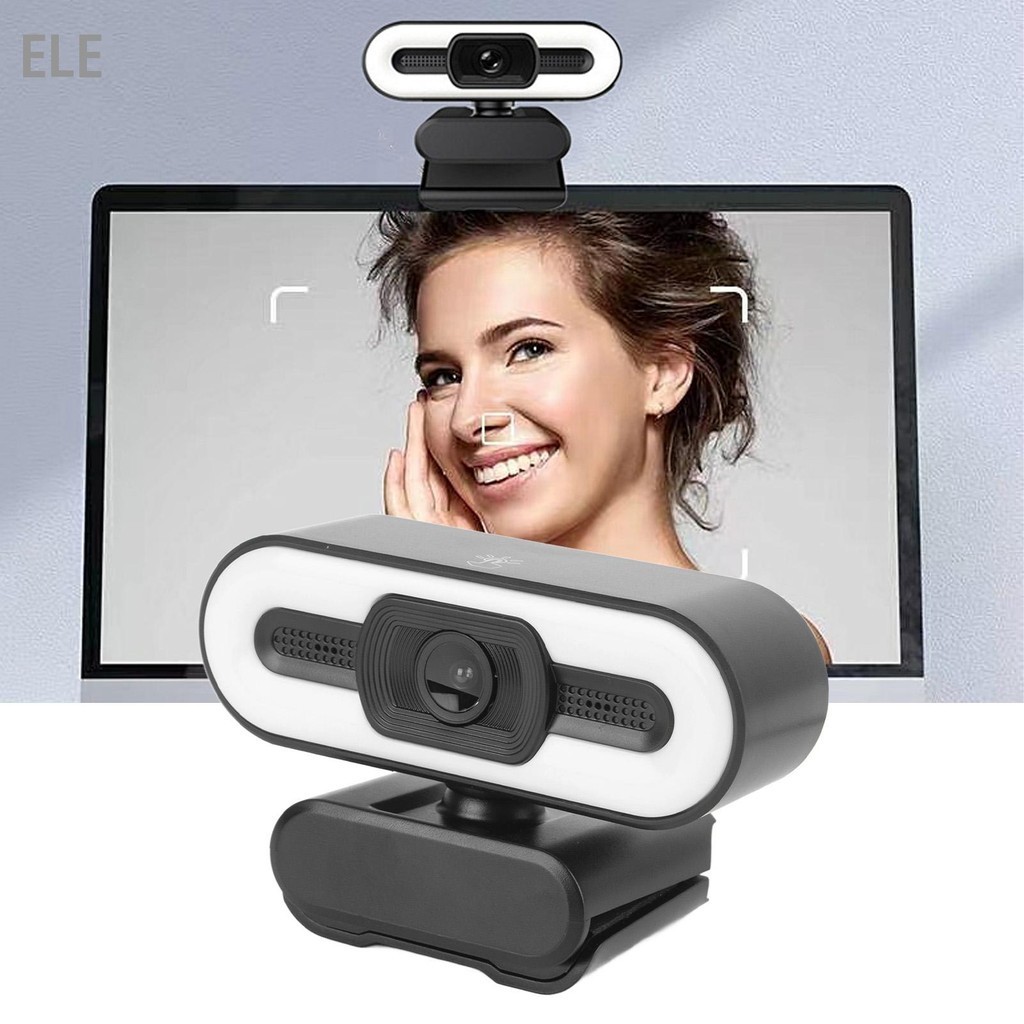 ELE เว็บแคมความละเอียดสูงแบบดิจิตอล 1080P กล้องคอมพิวเตอร์ USB เว็บแคม ...