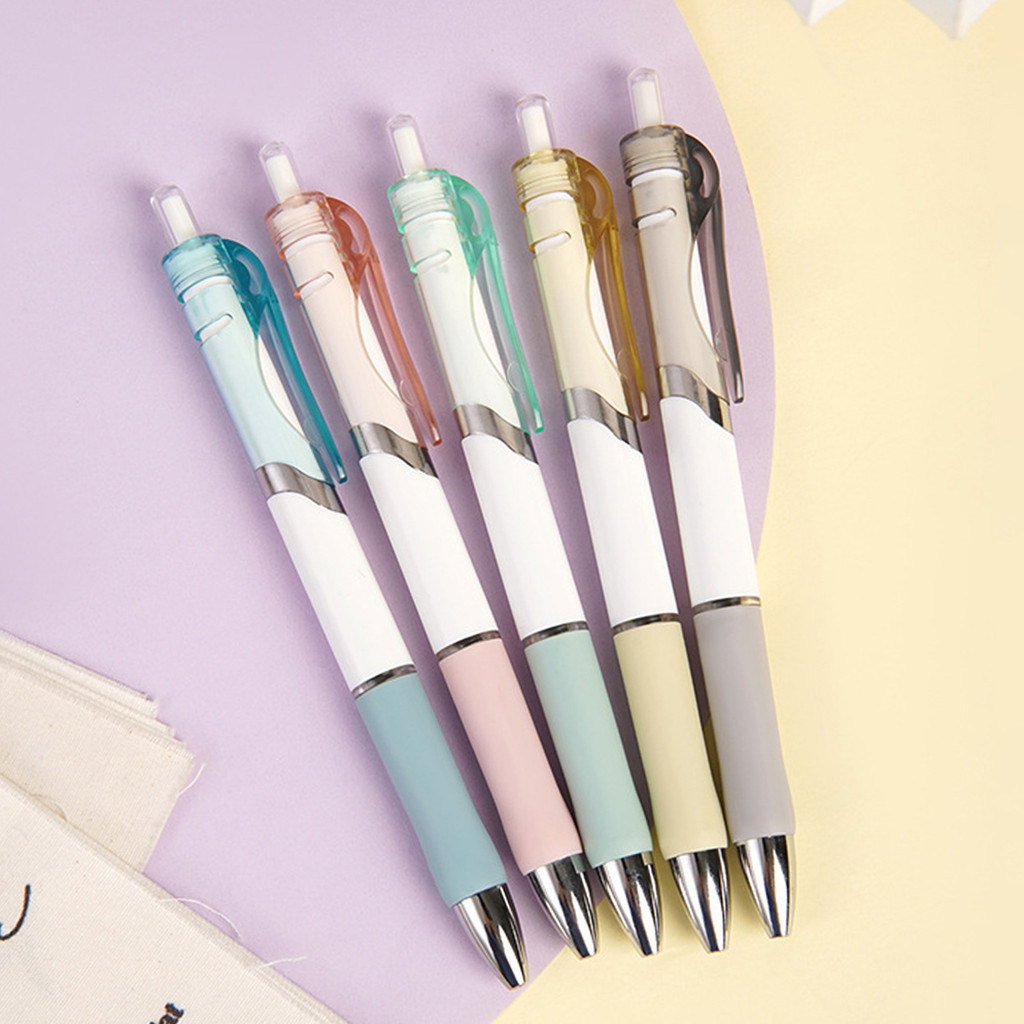 Morandi Gel Pen Simple 0.5 Press Pen Student Stationery WJ578 | Shopee ...