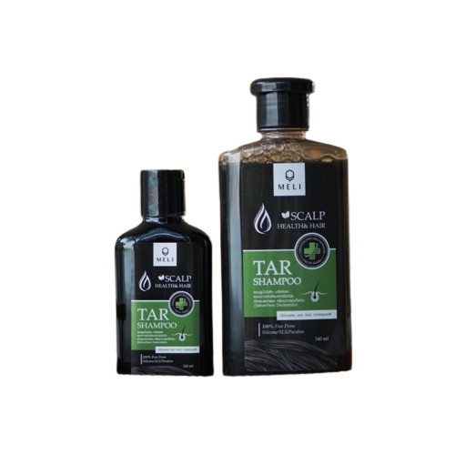 MELI TAR SHAMPOO แชมพู ลดรังแค ชันนะตุ สะเก็ดเงิน # 340 มล. | Shopee ...