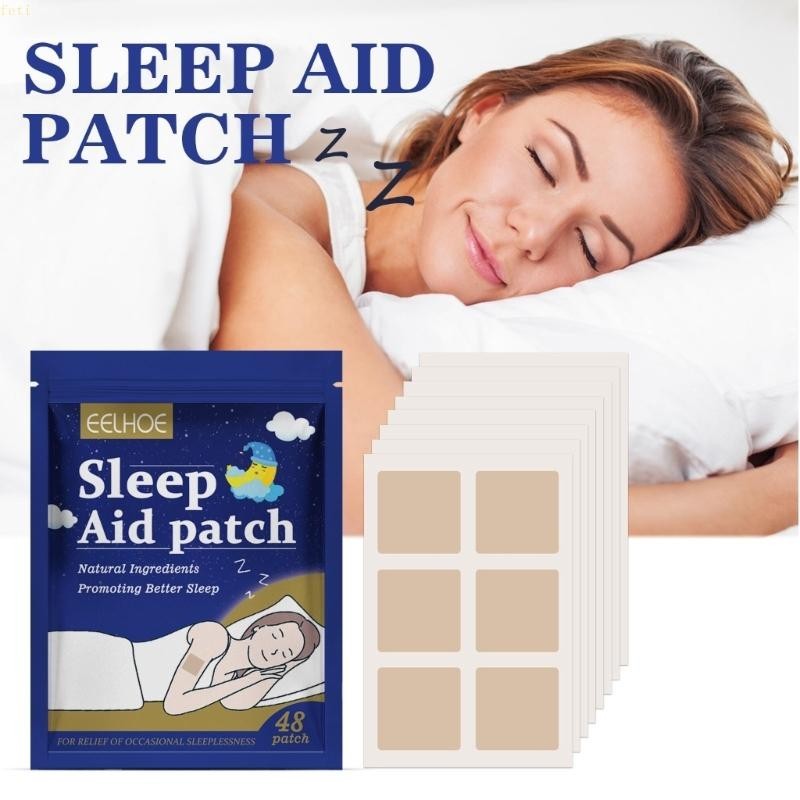 Feti 48 ชิ้น Sleep Patch All-Natural Deep Sleep Patch ขจัดนอนไม่หลับใช้งานง่ายและสะดวกสบาย ...