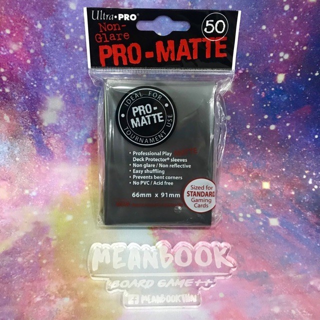 ซองใส่การ์ด Ultra Pro Matte “BLACK” ขนาด : 63.5x88 mm. (MTG Size ...