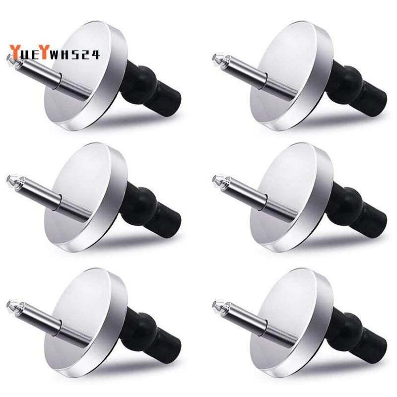 yueywh524 ห้องน้ําที่นั่งบานพับยึด 6 ชิ้น Quick Release Top Fix Nuts สก ...
