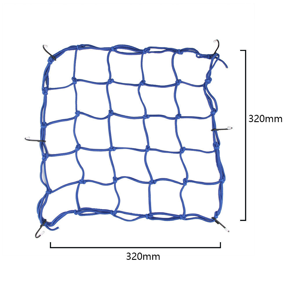 YJ Universal 6 Hooks Motorcycle Fuel Tank Luggage Cargo Mesh Helmet Net ...