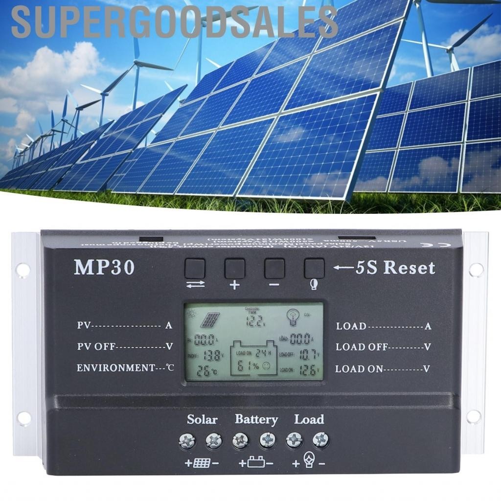 Supergoodsales ตัวควบคุมพลังงานแสงอาทิตย์ MPPT PWM MODE วงจรป้องกันค่า ...