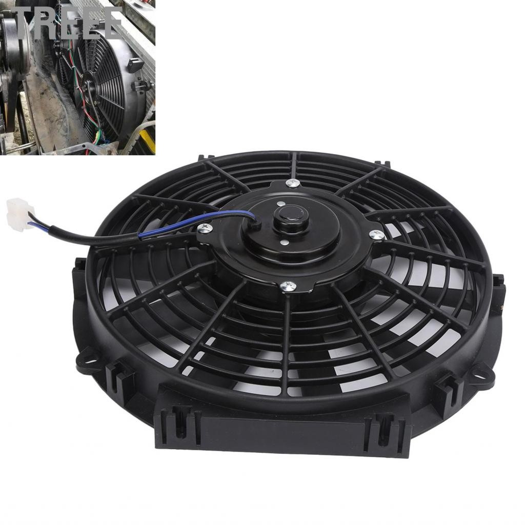 Treee Acouto 10in Slim Electric Fan Automotive 24V Cooling Radiator 80W ...