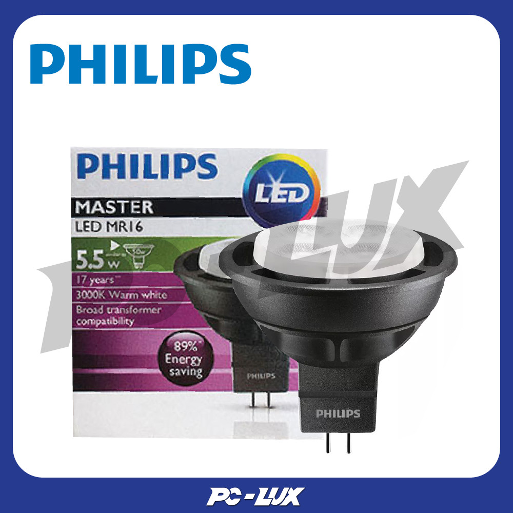 PHILIPS หลอดไฟ Master LED MR16 5.5W | Shopee Thailand