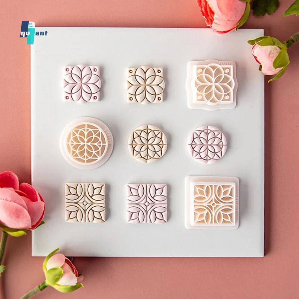 Quantumsky แม่พิมพ์ตัดดิน, เครื่องปั้นดินเผานุ่ม 3D ต่างหูตัดแม่พิมพ์, DIY Handmade กลีบรูปร่าง ...