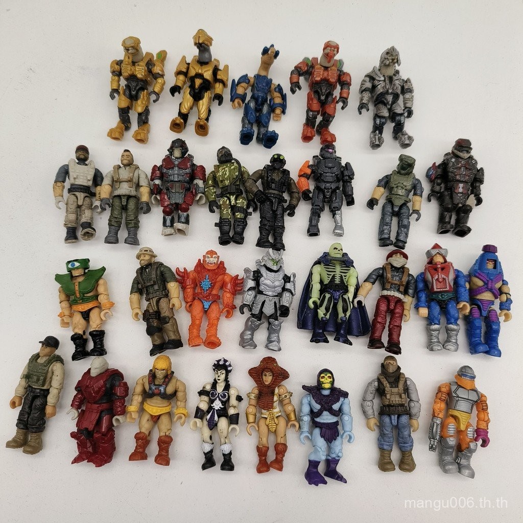 ใหม่ MEGA Mega Bloks ฮีโร่จักรวาล He-Man Skeletor Iron Fist บล็อกสร้าง ...