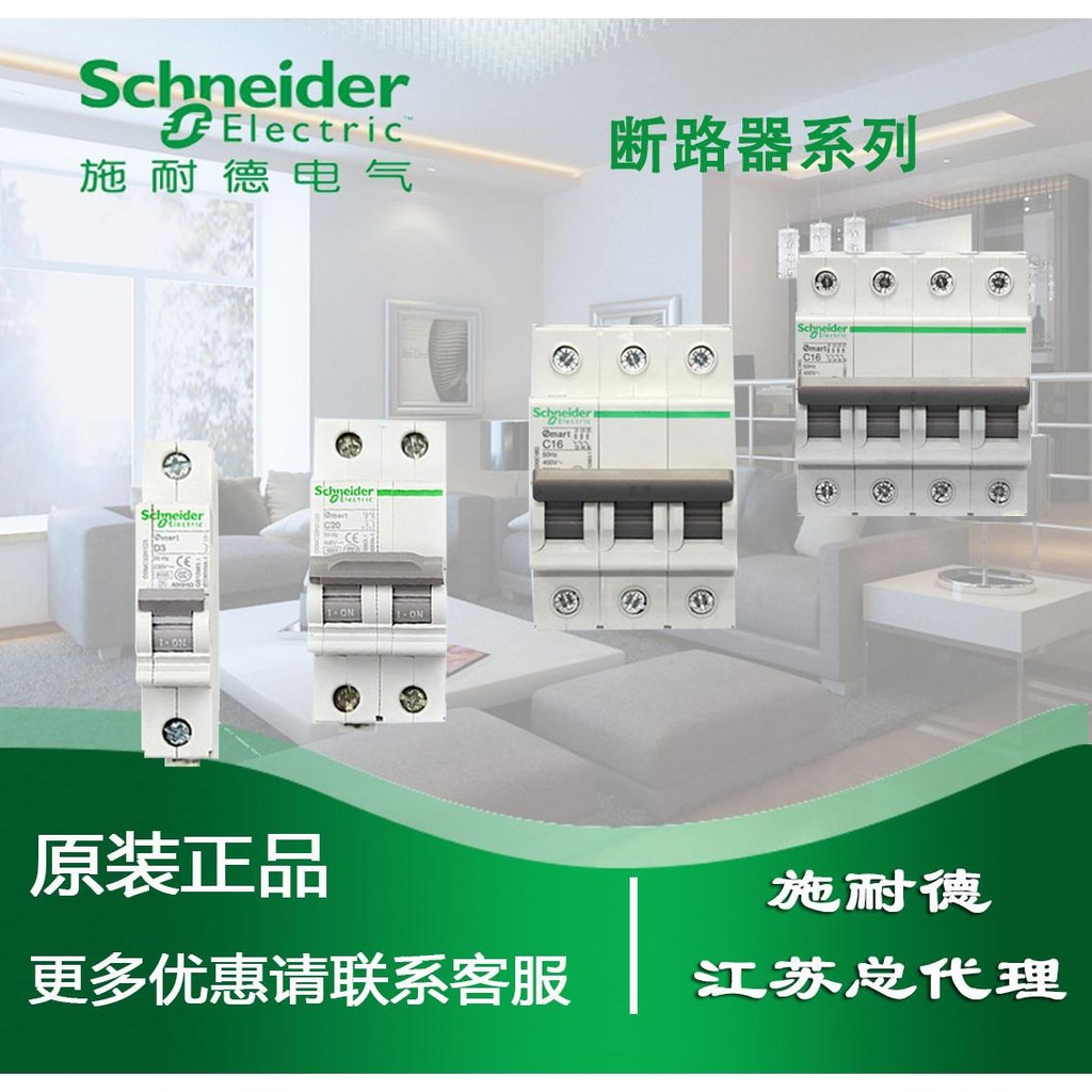 Schneider OSM-K Osmart Osmart-K 1P 2P 3P 4P C Type Miniature Circuit ...