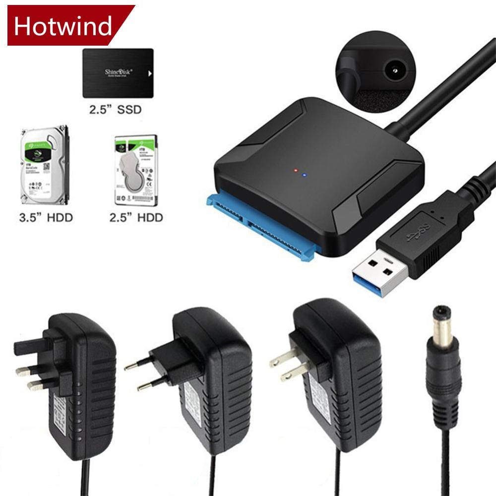 HTT Sata เป็น USB 3.0 อะแดปเตอร์สําหรับ 3.5/2.5 นิ้ว SSD HDD SATA III ฮาร์ดไดรฟ์ดิสก์แปลงรองรับ ...