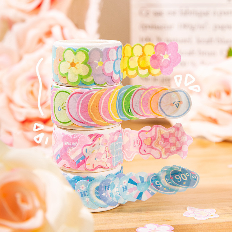 Enwei สติกเกอร์ ลายอิโมจิ สําหรับตกแต่งสมุดภาพ 100 ชิ้น | Shopee Thailand