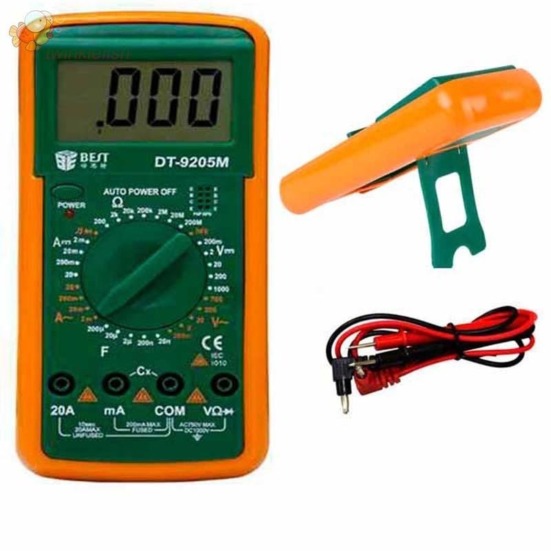 มัลติมิเตอร ์ แบบดิจิตอลความจุ DT9205M Ohmmeter Tester โวลต ์ มิเตอร ์ ...