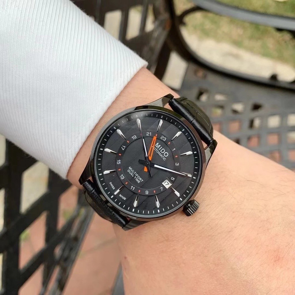 Midoo Black Dial ธุรกิจ Casual นาฬิกาผู ้ ชาย Charm Trend, ZQ10 สบายทน ...