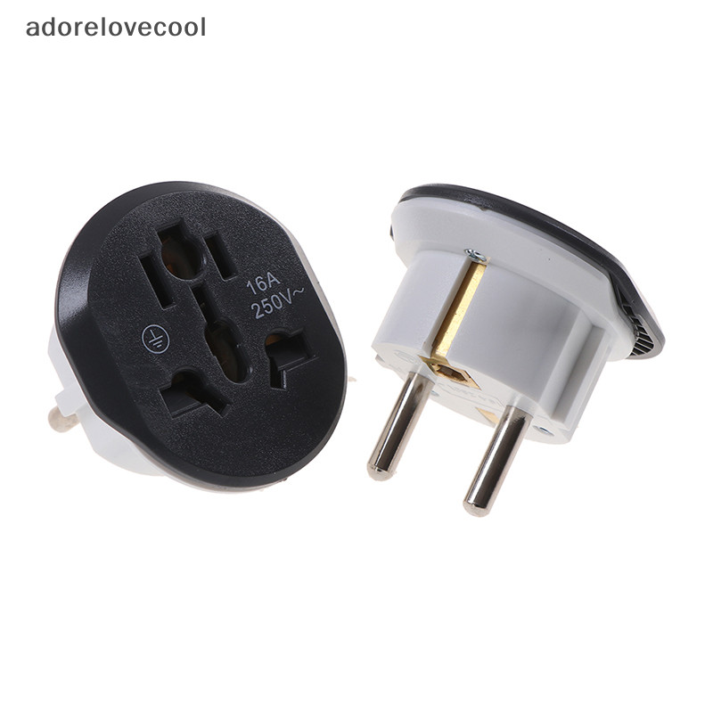 Adth 16A Universal EU Travel Adapter Euro Converter UK US AU to EU AC ...