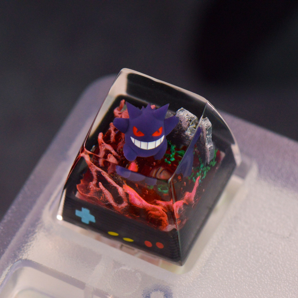 Pokemon หยด-กาว Keycap PBT Pikachu Gengar Psyduck Squirtle Bulbasaur ...