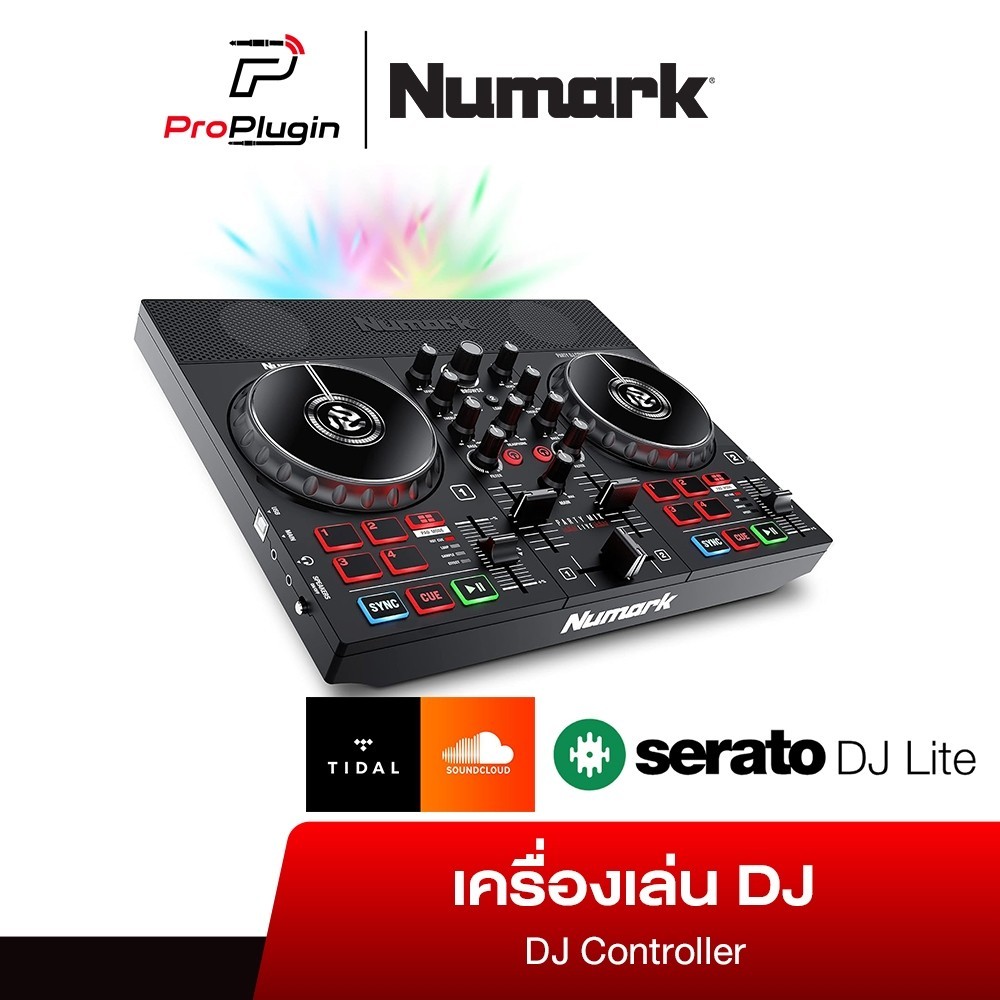 Numark Party Mix Live เครื่องเล่น DJ Controller มาพร้อมกับ LED Light และลำโพงในตัว (ProPlugin ...