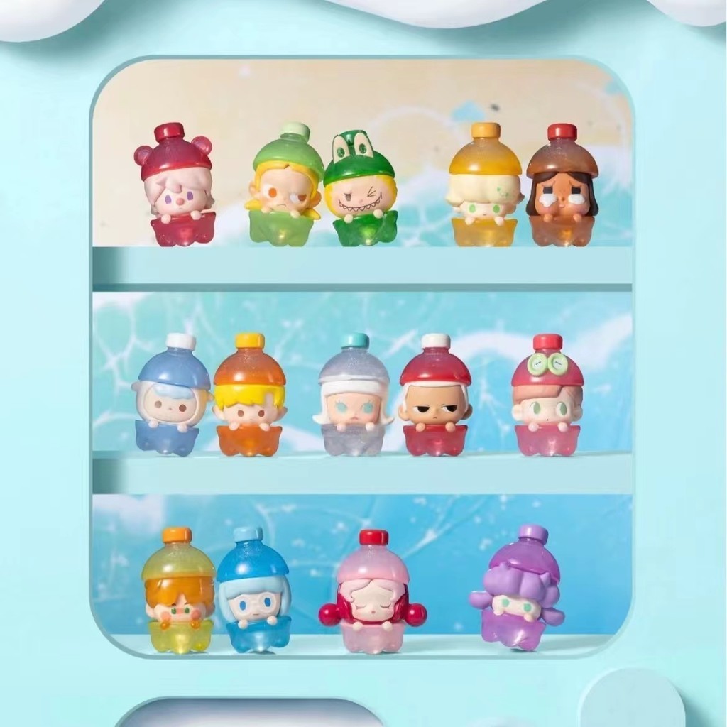 【ผลิตภัณฑ์ใหม่ 】Popmart Pop bean Colourful Juice Series crybaby labubu ...