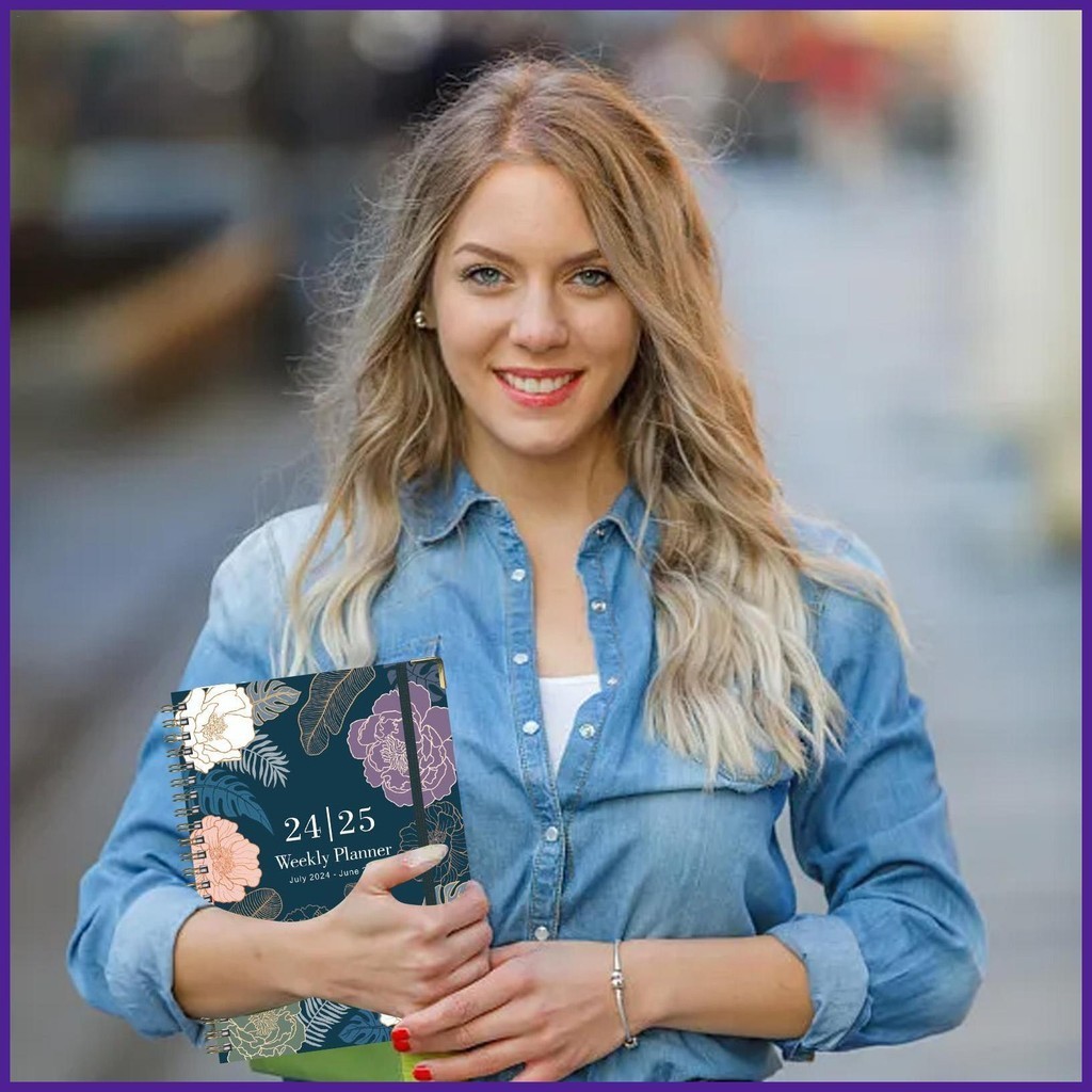 กรกฎาคม 2024 ถึงมิถุนายน 2025 Planner Calendar Planner Note Pad 2024 ...